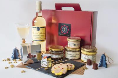 Super PROMOTIONS Panier Gourmand du Périgord foie gras Coffrets cadeaux noel